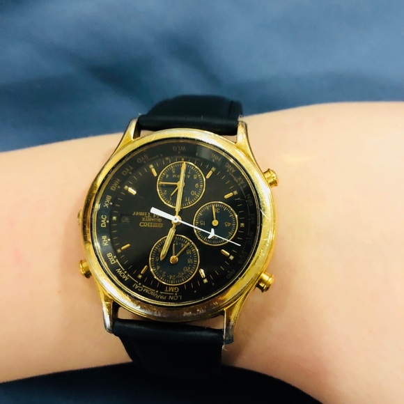 Seiko | Accessories | Seiko Quartz World Timer Watch | Poshmark
